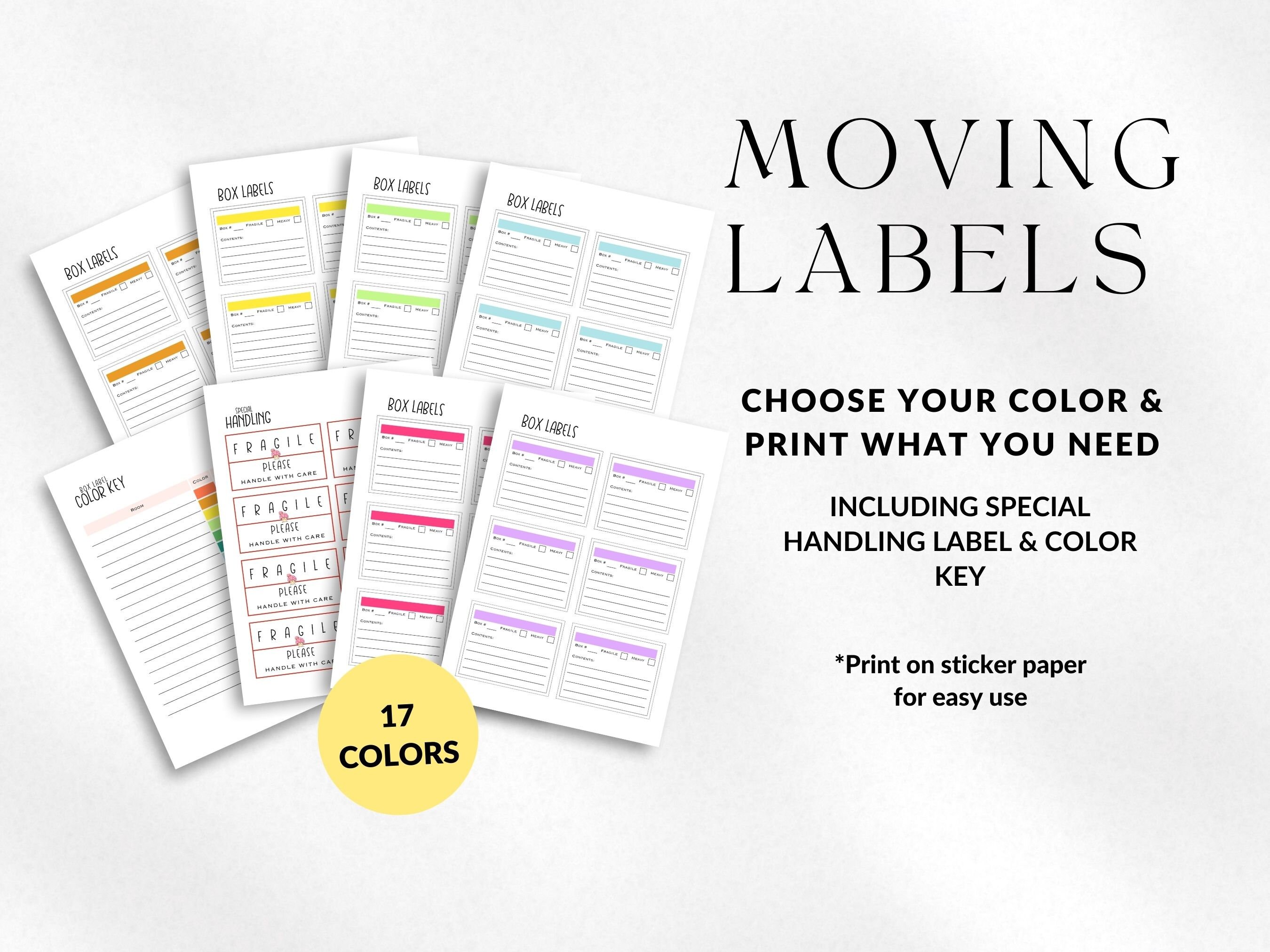 Moving Planner Printable, Moving Checklist, Moving Binder, Moving ...