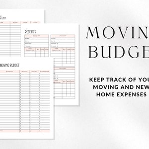 Moving Planner Printable, Moving Checklist, Moving Binder, Moving ...