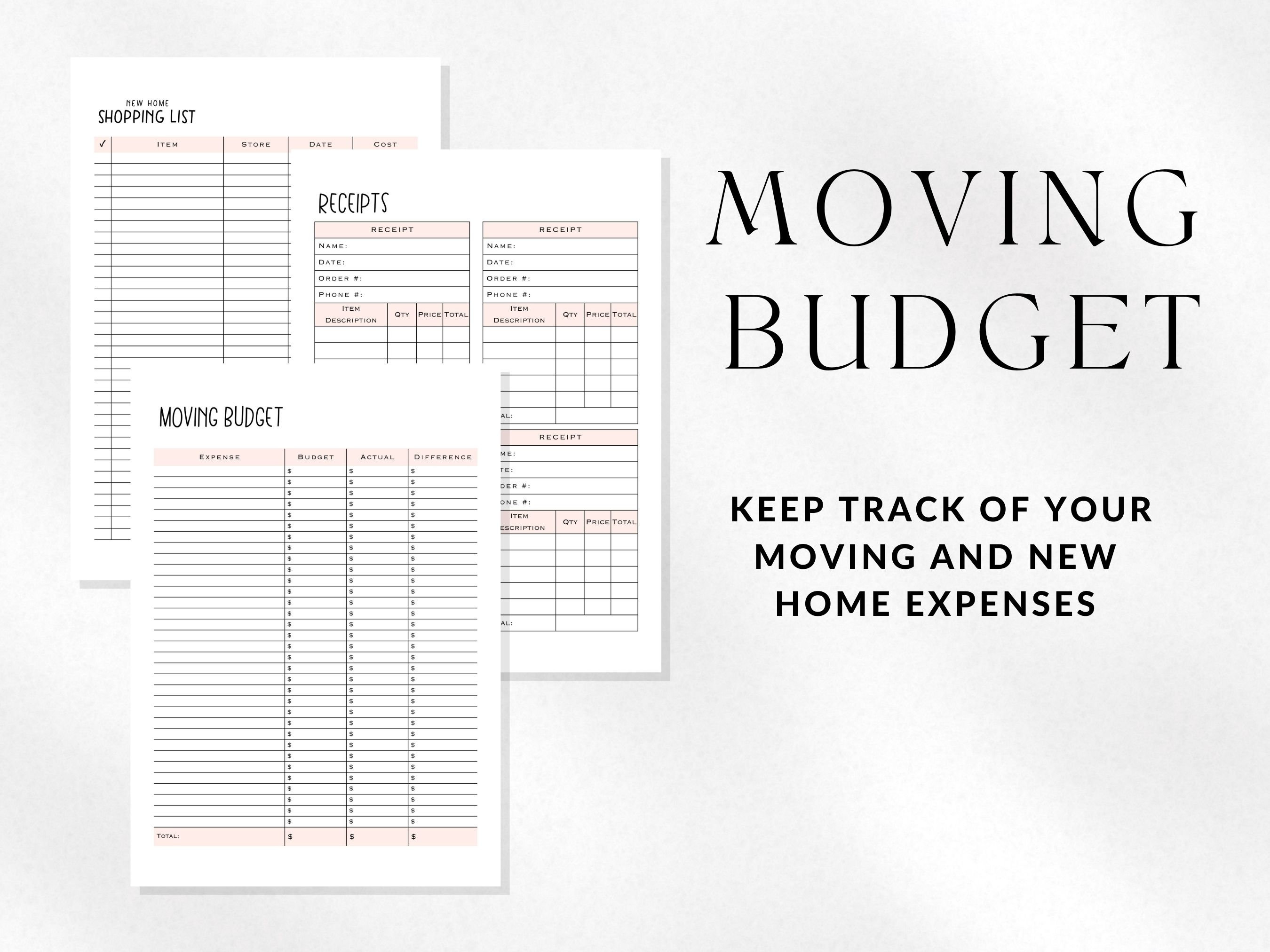 Moving Planner Printable, Moving Checklist, Moving Binder, Moving ...