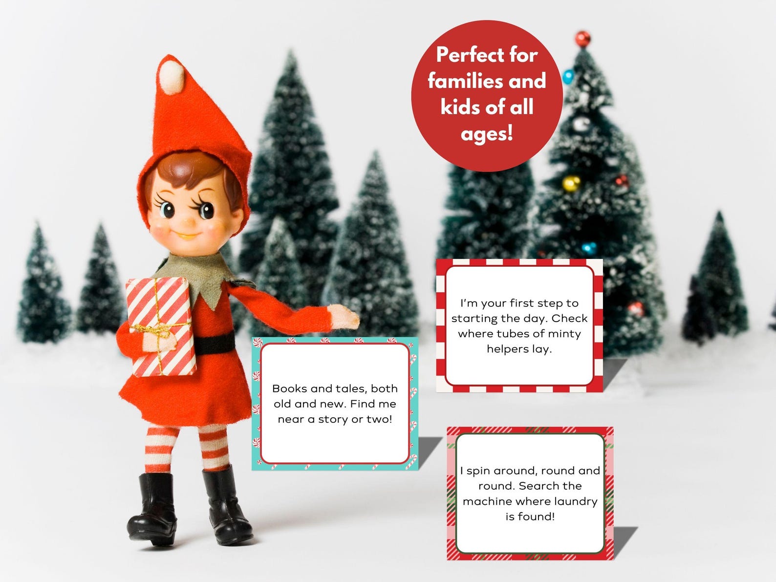 Christmas Elf Scavenger Hunt, Printable Elf Game, Holiday Scavenger ...