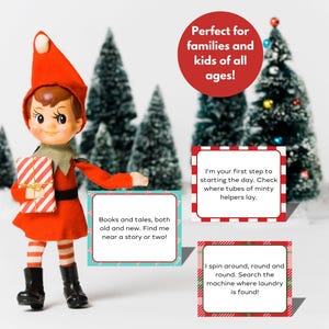 Christmas Elf Scavenger Hunt, Printable Elf Game, Holiday Scavenger ...