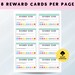 Printable Kid Reward Punch Cards, Reward System, Classroom Rewards ...