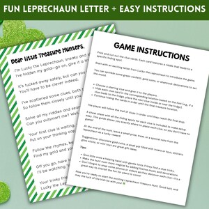 Leprechaun Treasure Hunt, St. Patrick’s Day Scavenger Hunt, Leprechaun ...