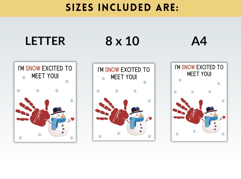 Winter Handprint Craft for Kids, Winter Handprint Art Bundle, Winter ...