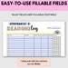 Reading Log Printable | Fillable Tracker | Book Log | Bookshelf Tracker ...