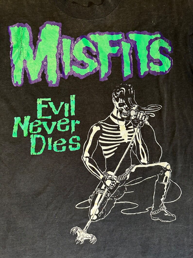 Vintage 1980s MISFITS Evil Never Dies Legacy of Brutality Danzig Single ...