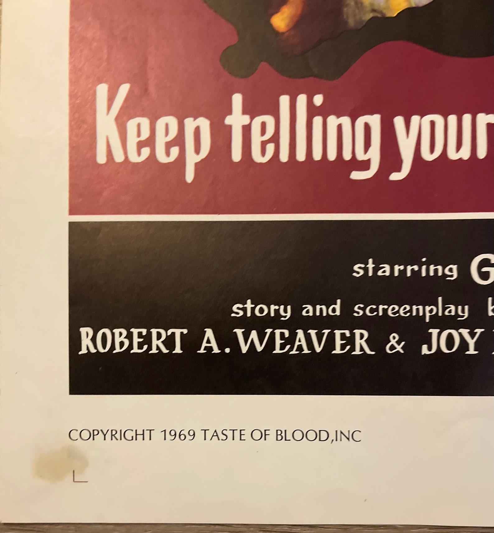 Vintage 1969 Night of Bloody Horror Vintage Movie Poster - Etsy