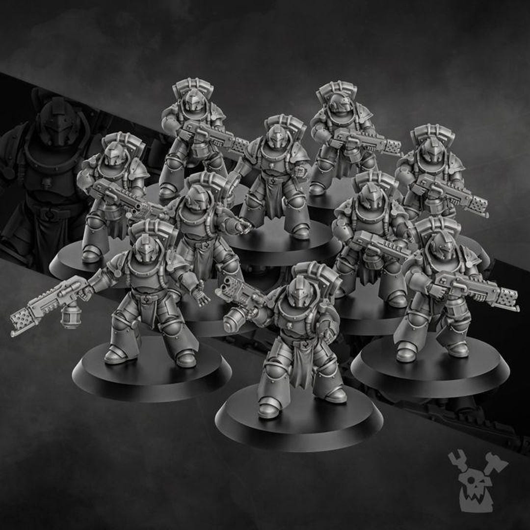 Miniatures Dakka Dakka Space Knights Team Ignitium for Wargames ...