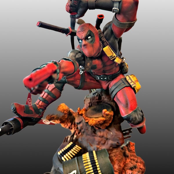 Deadpool Statue Resin - Etsy