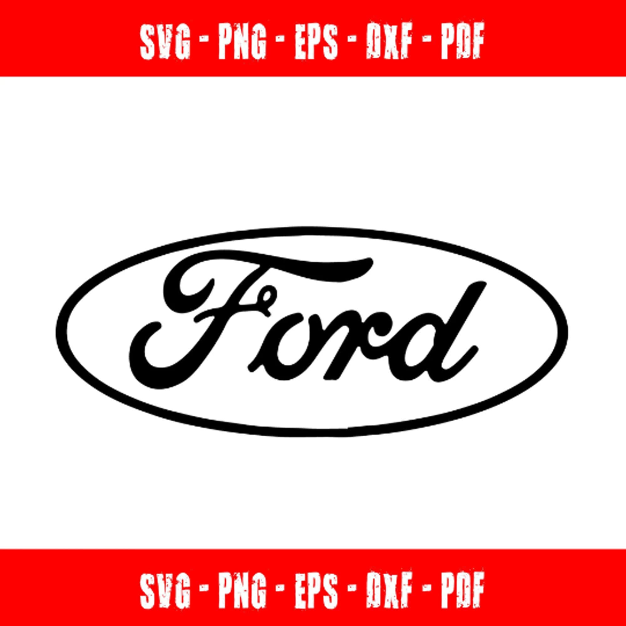 Ford Black and White Car Logo Png Pdf Eps Dxf Svg Cricut - Etsy