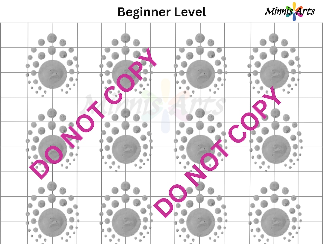 Beginner Dot Mandala Pattern Worksheets: Painting Practice Guides ...