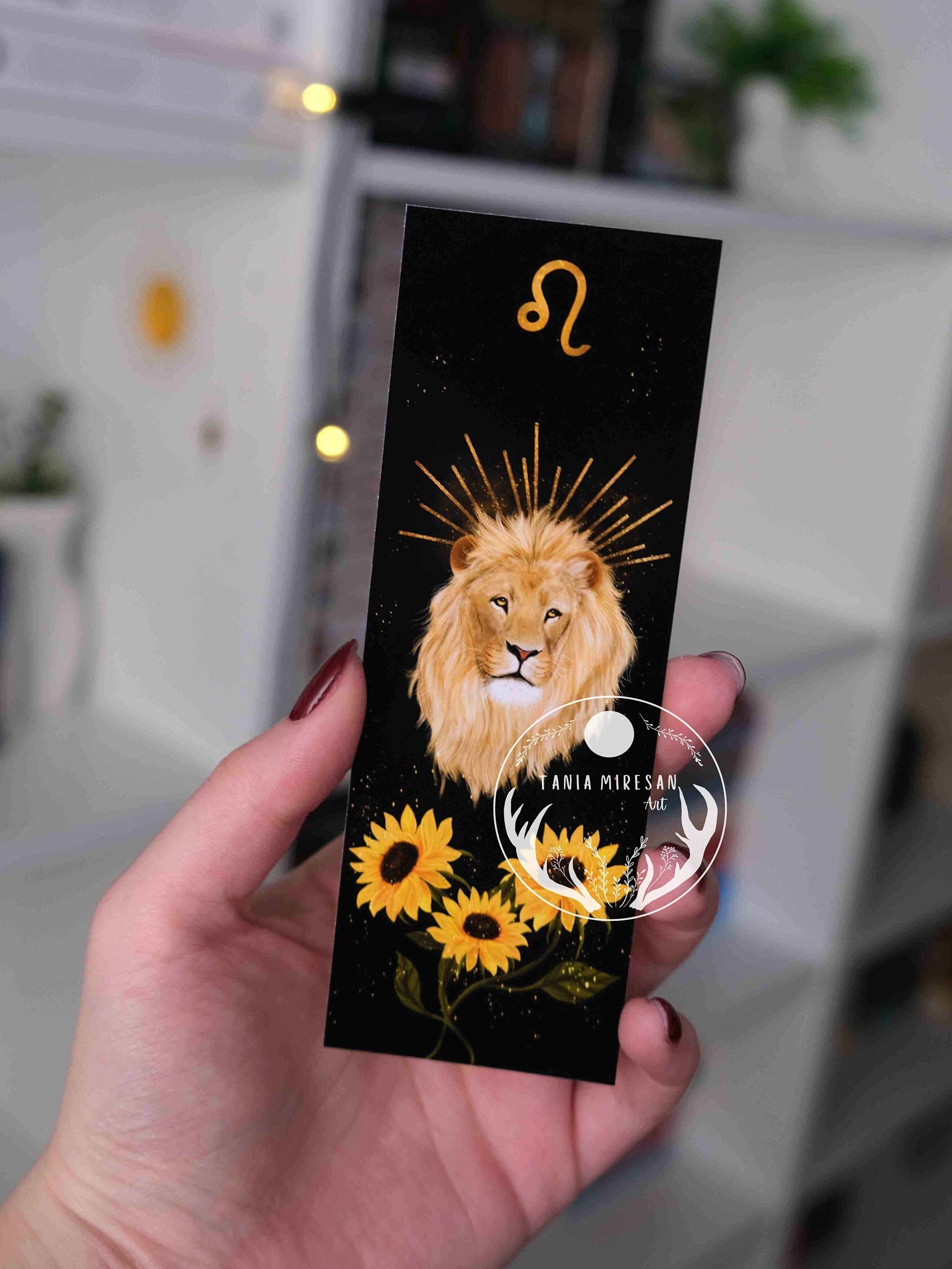 Leo Zodiac Bookmark, Leo Gift Idea, Zodiac Sign Bookmark, Astrology ...