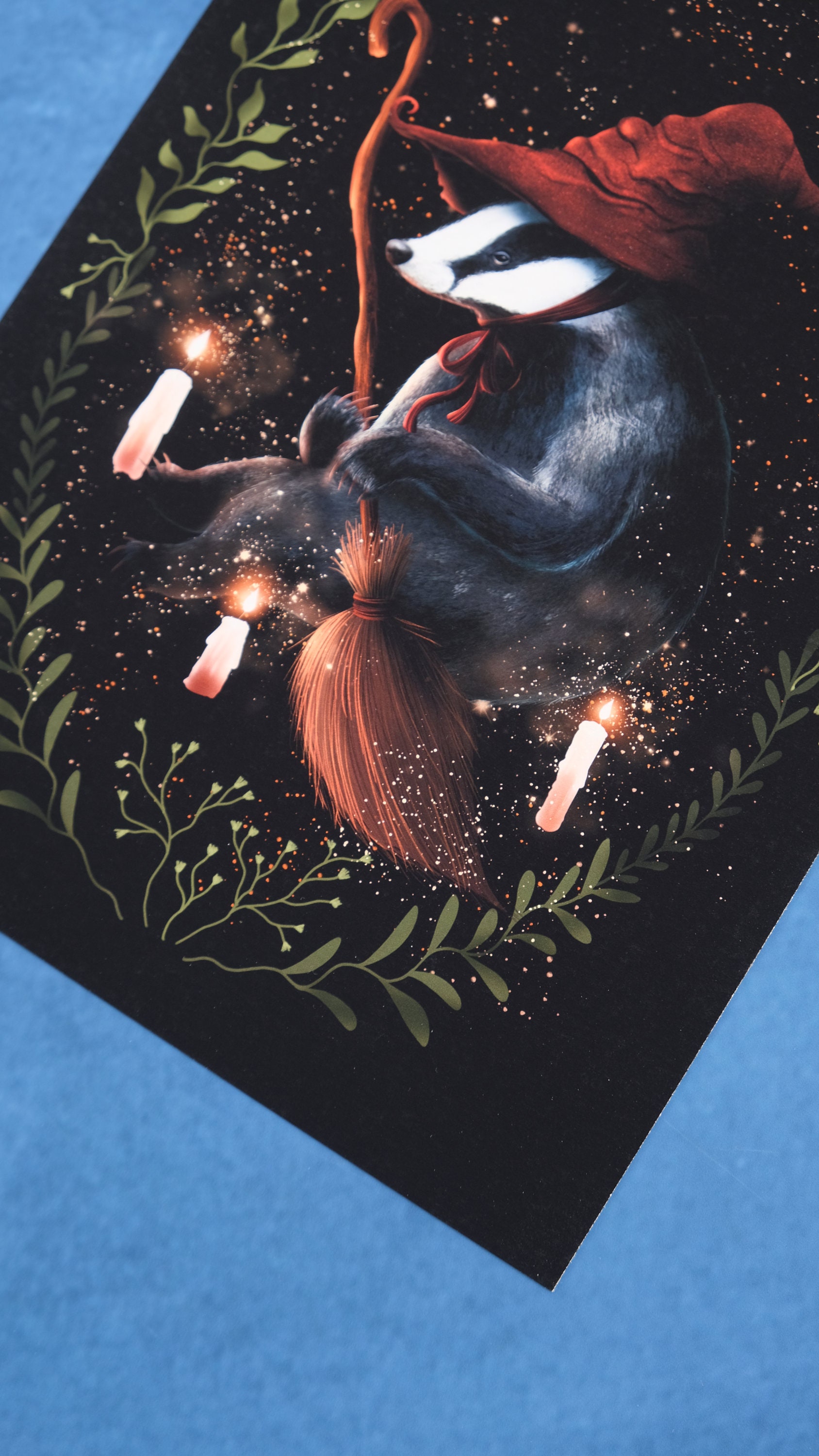 Wizard Badger Fine Art Print, Badger Wall Art, Badger Illustration ...