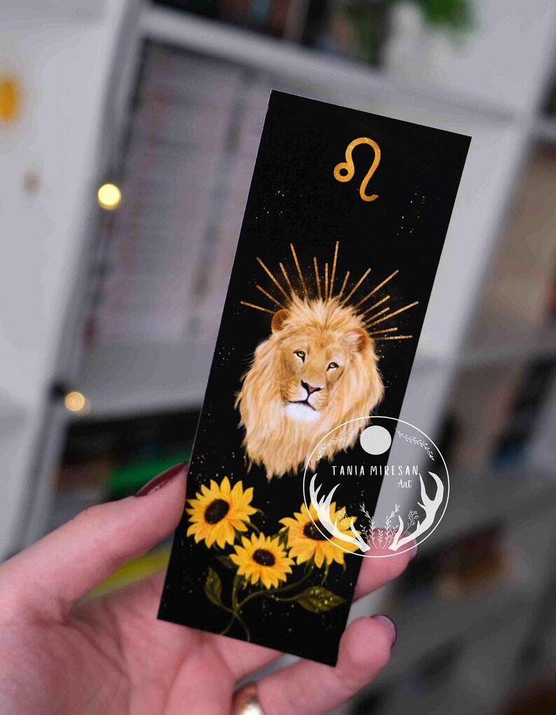 Leo Zodiac Bookmark, Leo Gift Idea, Zodiac Sign Bookmark, Astrology ...