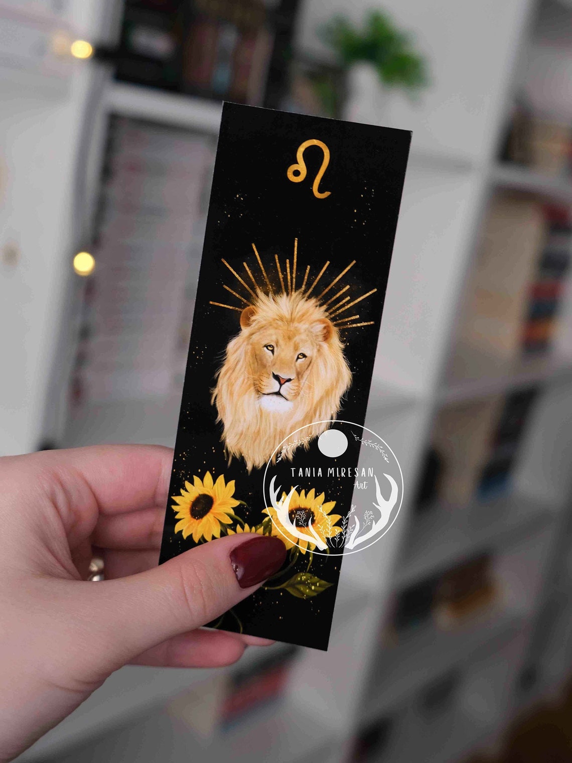 Leo Zodiac Bookmark, Leo Gift Idea, Zodiac Sign Bookmark, Astrology ...