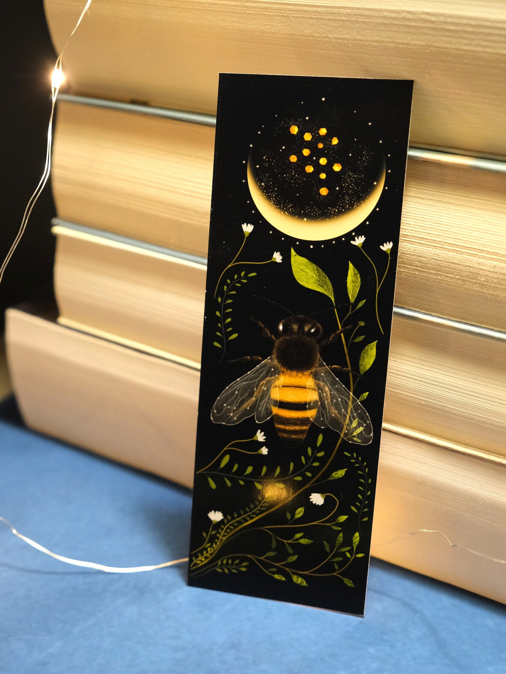 Bee Bookmark, Bumblebee Bookmark, Reader Gift Idea, Book Lover, Dark ...