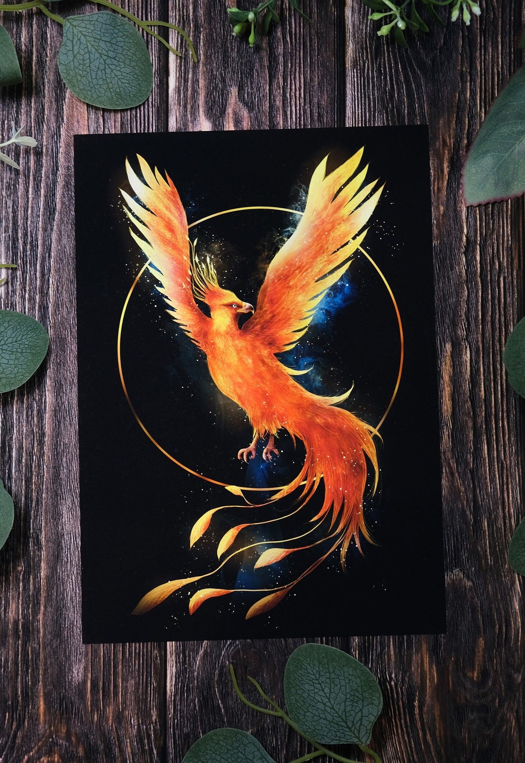 Phoenix Fine Art Print, Phoenix Bird, Mythical Bird, Wichy Home Decor ...