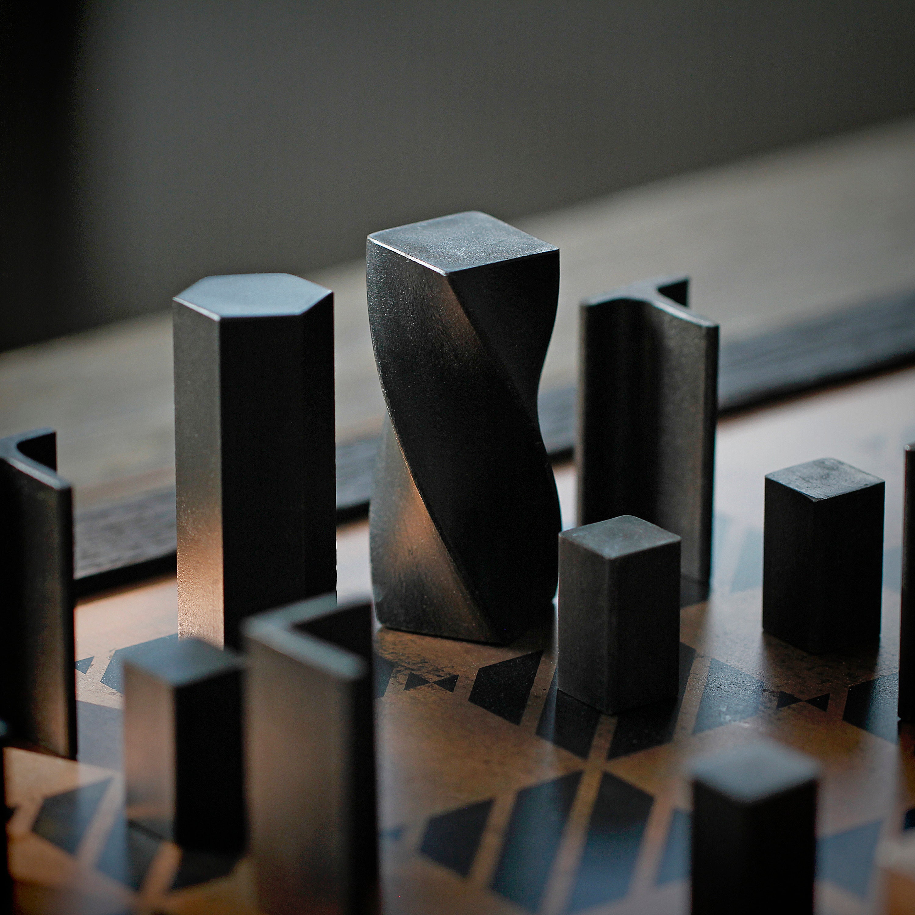 TWIST - Modern Chess Set With Minimalist and Industrial Style in Solid ...