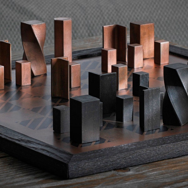 Modern Chess Set - Etsy