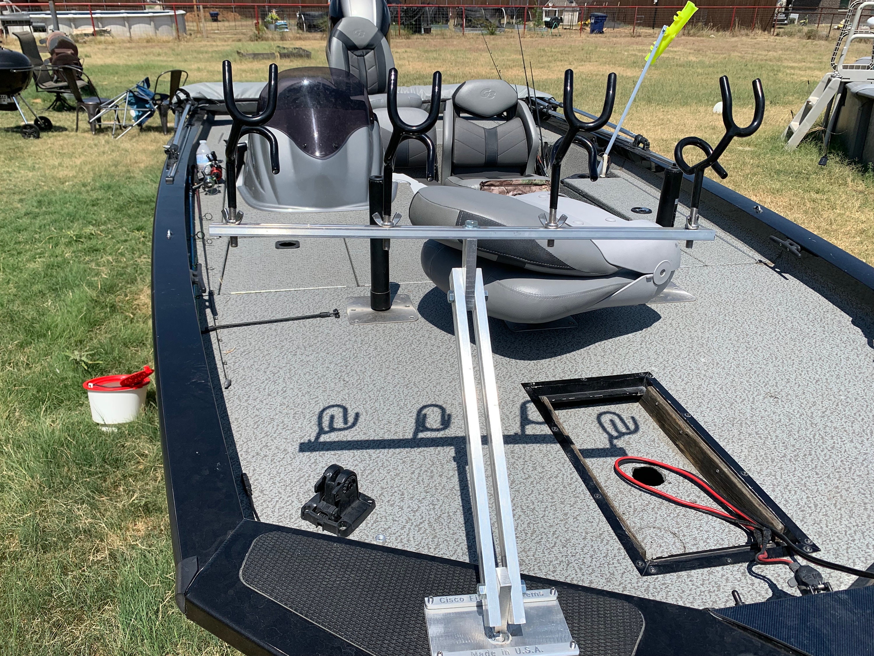 Heavy Duty Aluminum T-bar Rod Holder *wont Rust!* *build to Last!* *rod ...