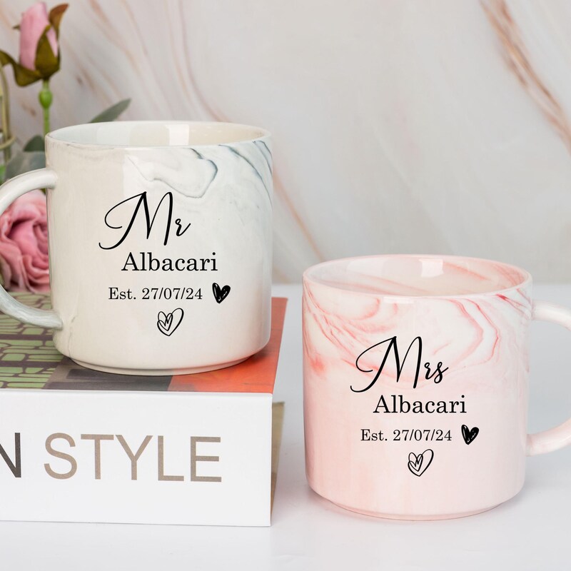 Mr and Mrs Mugs - Etsy