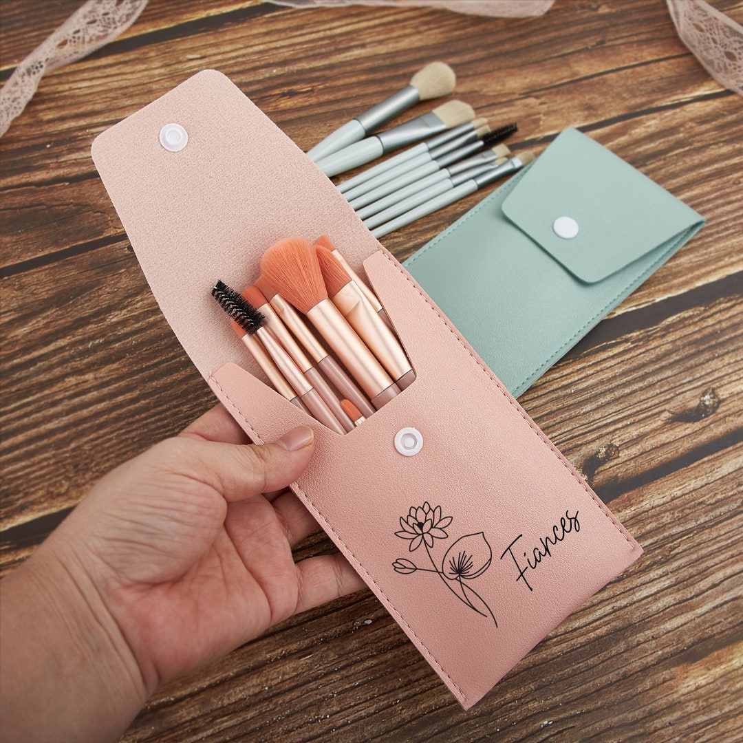 Personalized Birth Flower Makeup Brushes Custom Make up - Etsy
