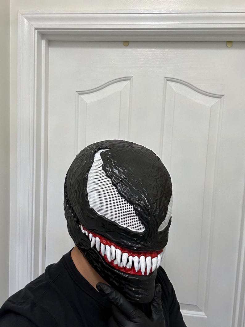 3D Printed Venom Cosplay Helmet Movie Version - Etsy