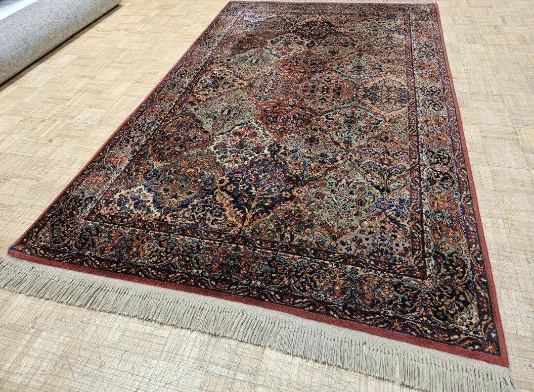 Karastan Rug 6x9 Multicolor Panel Kirman #717 Vintage Wool Original 700 ...