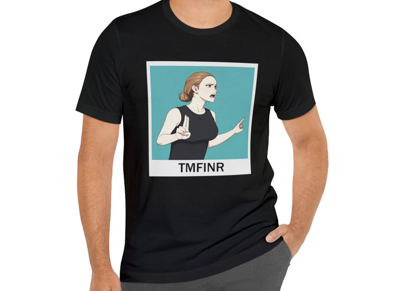 TMFINR Shirt, That Person is Not Real Meme Plane Lady, Antisocial ...