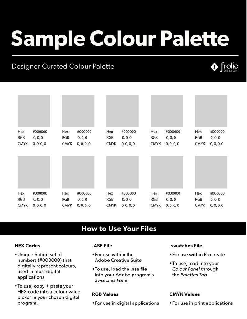 Desert Port Colour Palette - Etsy