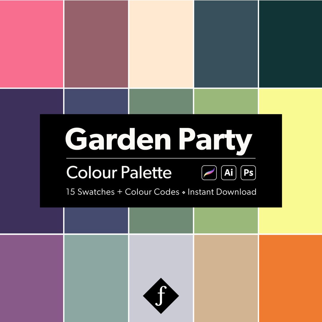 Garden Party Colour Palette - Etsy