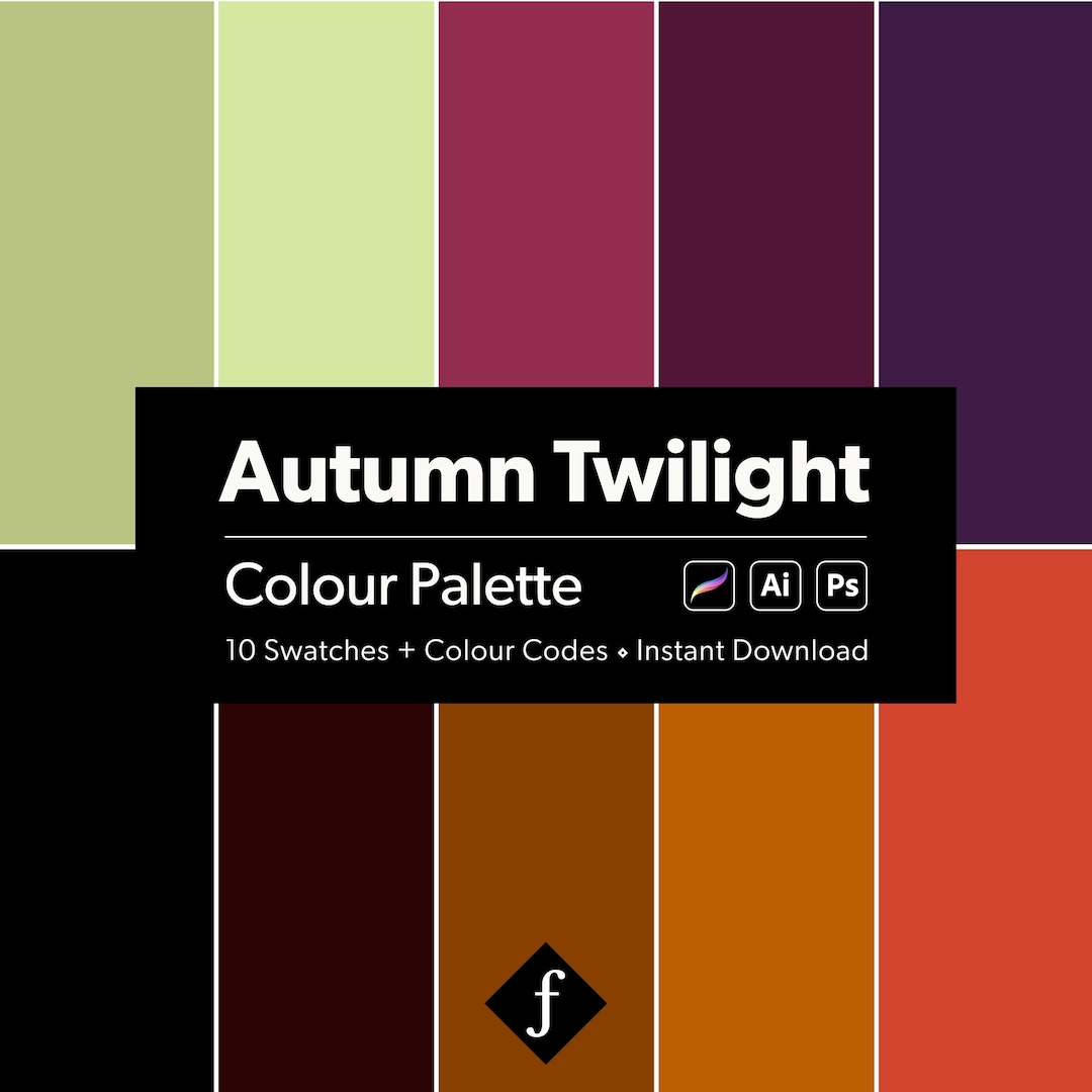 Autumn Twilight Colour Palette - Etsy