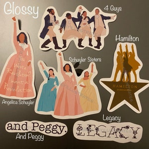 Hamilton Sticker Set - Etsy