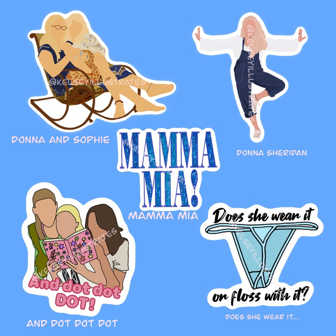 Mamma Mia Sticker Set - Etsy