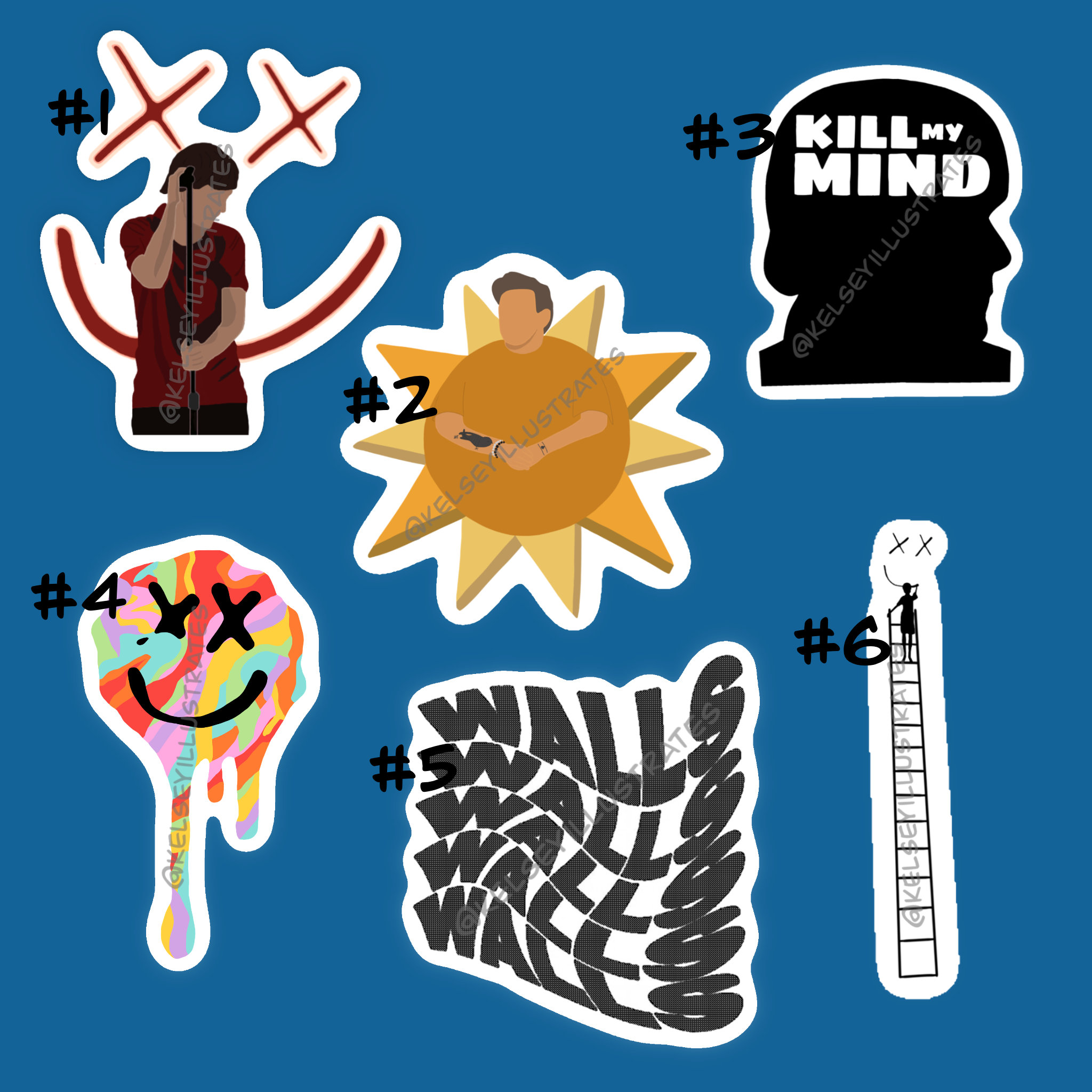 Louis Tomlinson Walls Sticker Pack 369 Stickers - Etsy