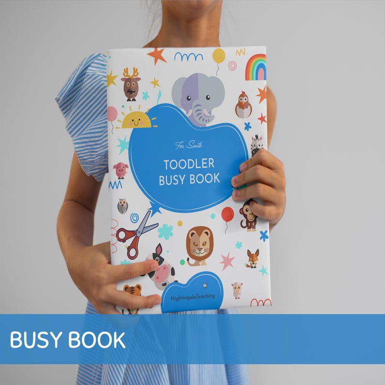 Toddler Learning Busy Book: Preschool Activity Binder (digital Download ...