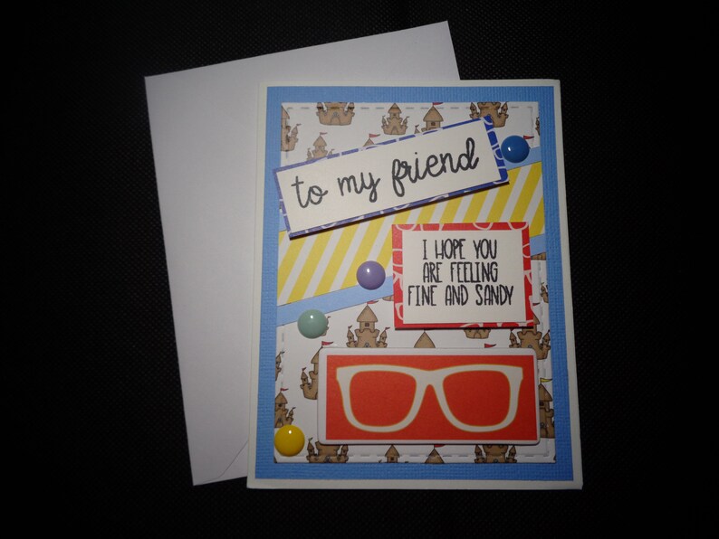 All Occasion Handmade Greeting Card- Fine and Sandy - Etsy