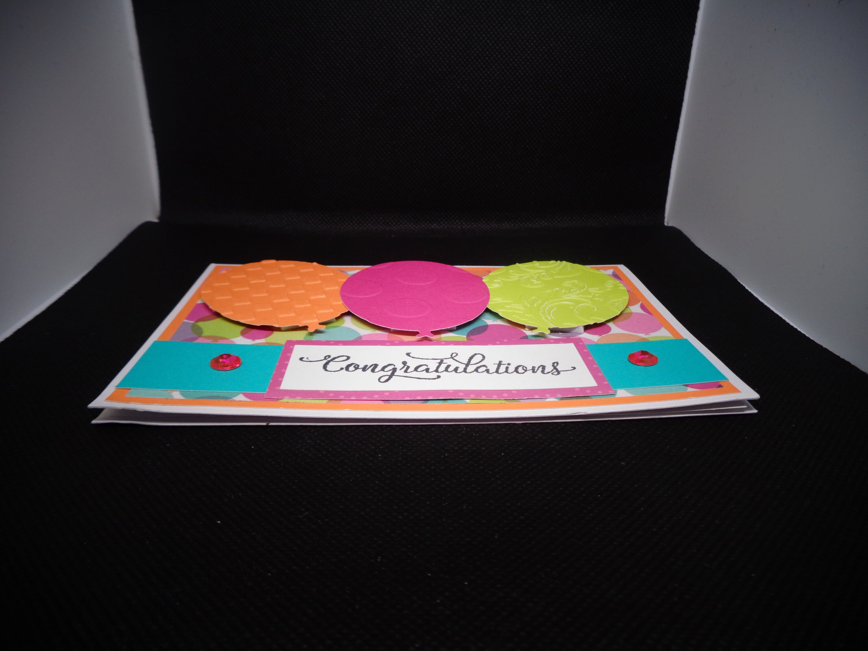 Congratulations Handmade Greeting Card- "embossed Balloons" - Etsy