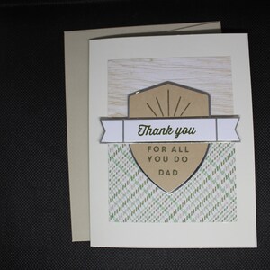 Father's Day Handmade Greeting Card- Thank You - 1 - Etsy