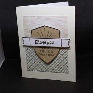 Father's Day Handmade Greeting Card- Thank You - 1 - Etsy