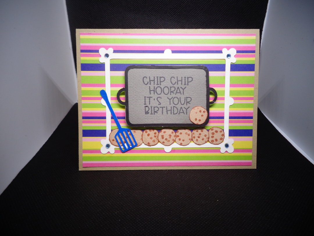 Birthday Handmade Greeting Card- "chip Chip Hooray" - Etsy