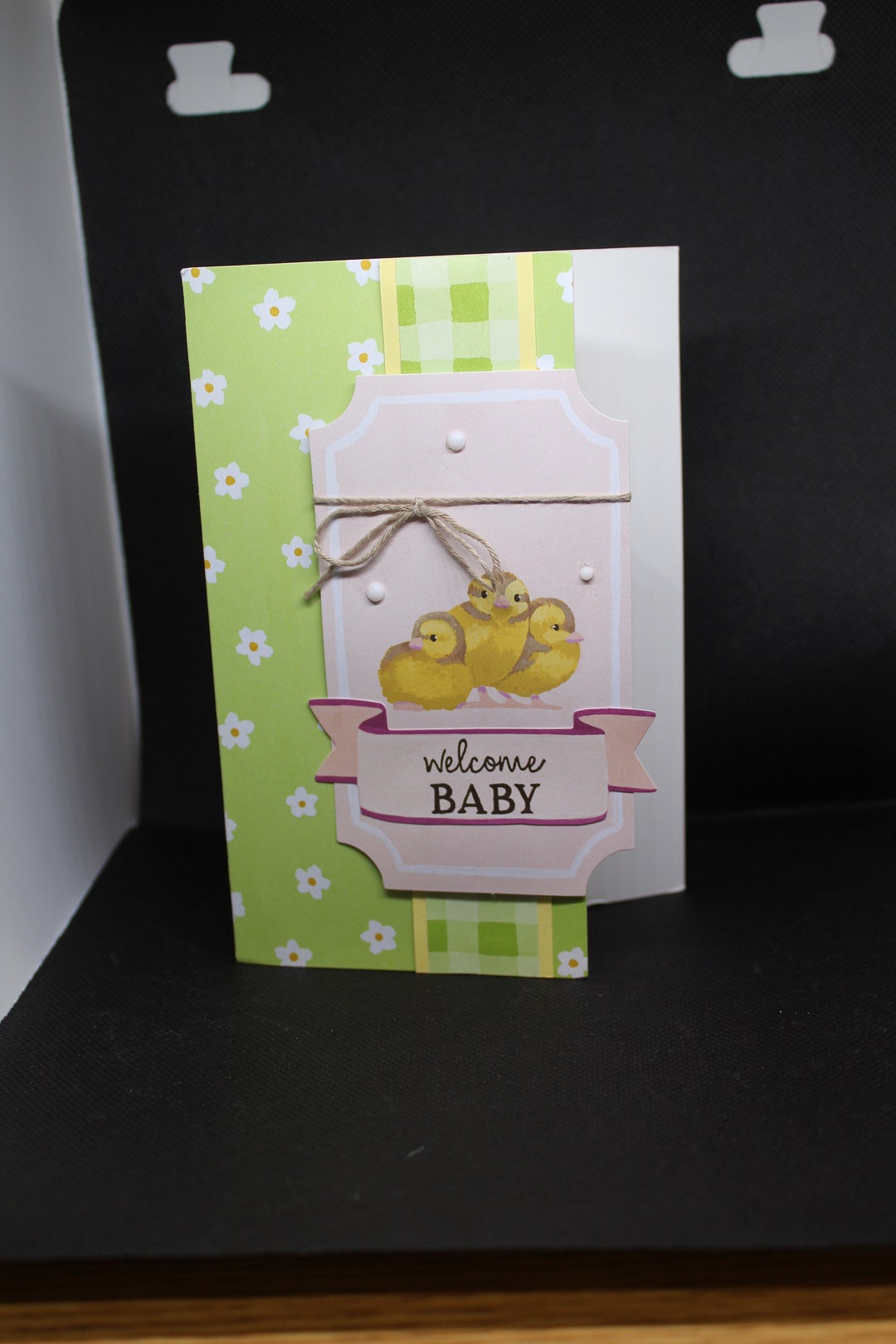 Welcome Baby Handmade Greeting Card- Baby Chicks - Etsy