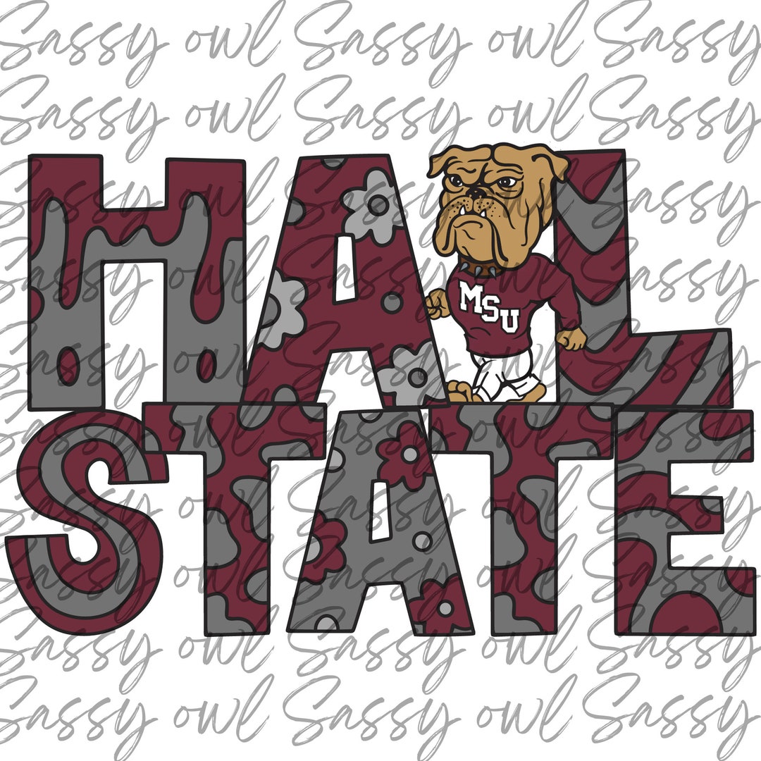 MSU Png, Sublimation, Sports Team, College Png, Bulldog Mascot, Hail ...