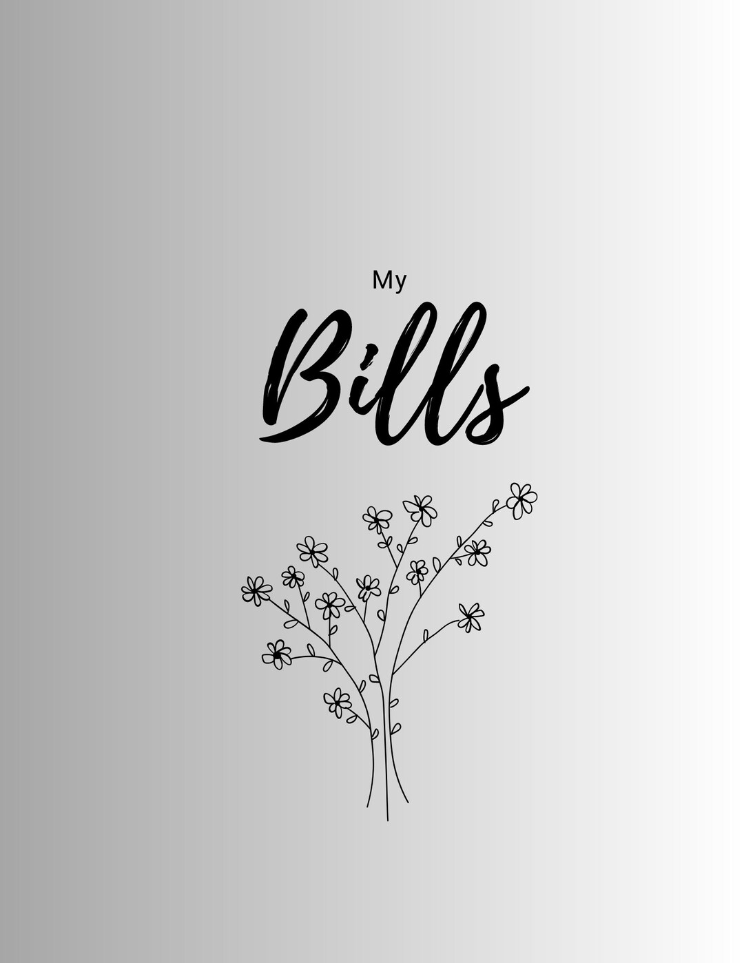 Bills Book - Etsy