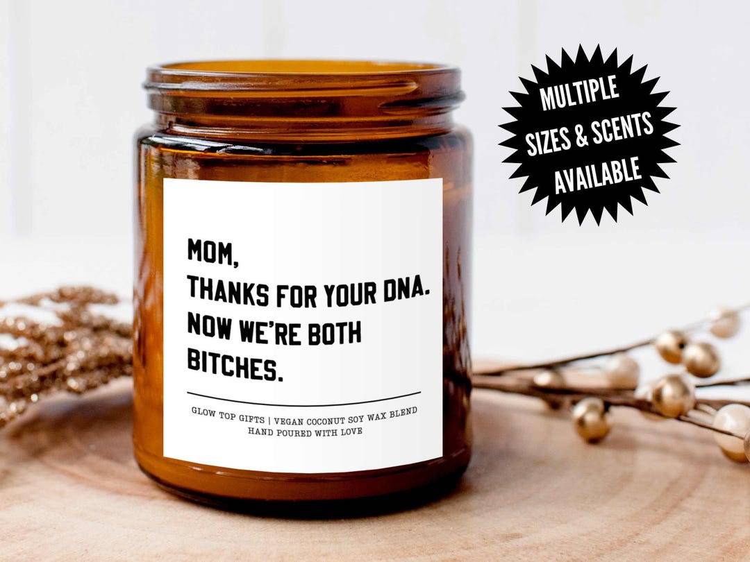 Mom Thanks for Your DNA Funny Mothers Day Gift, Mom's Birthday Candle ...