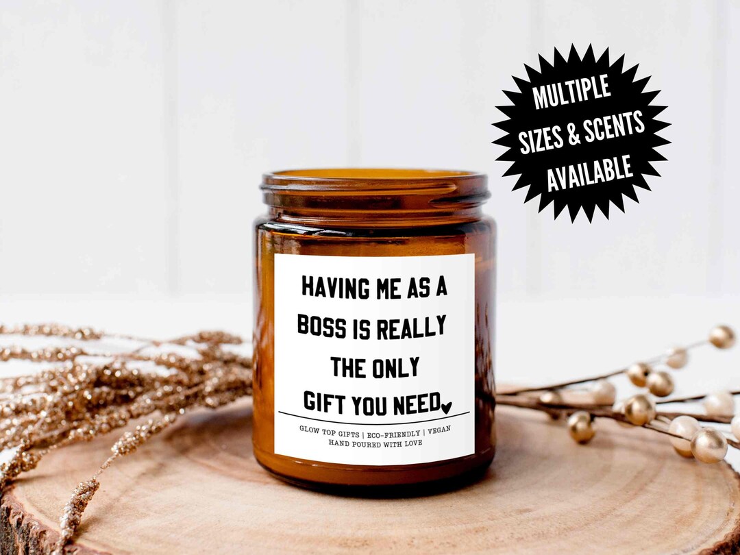Having Me as a Boss Only Gift You Need, Funny Coworker Gift, Eco ...