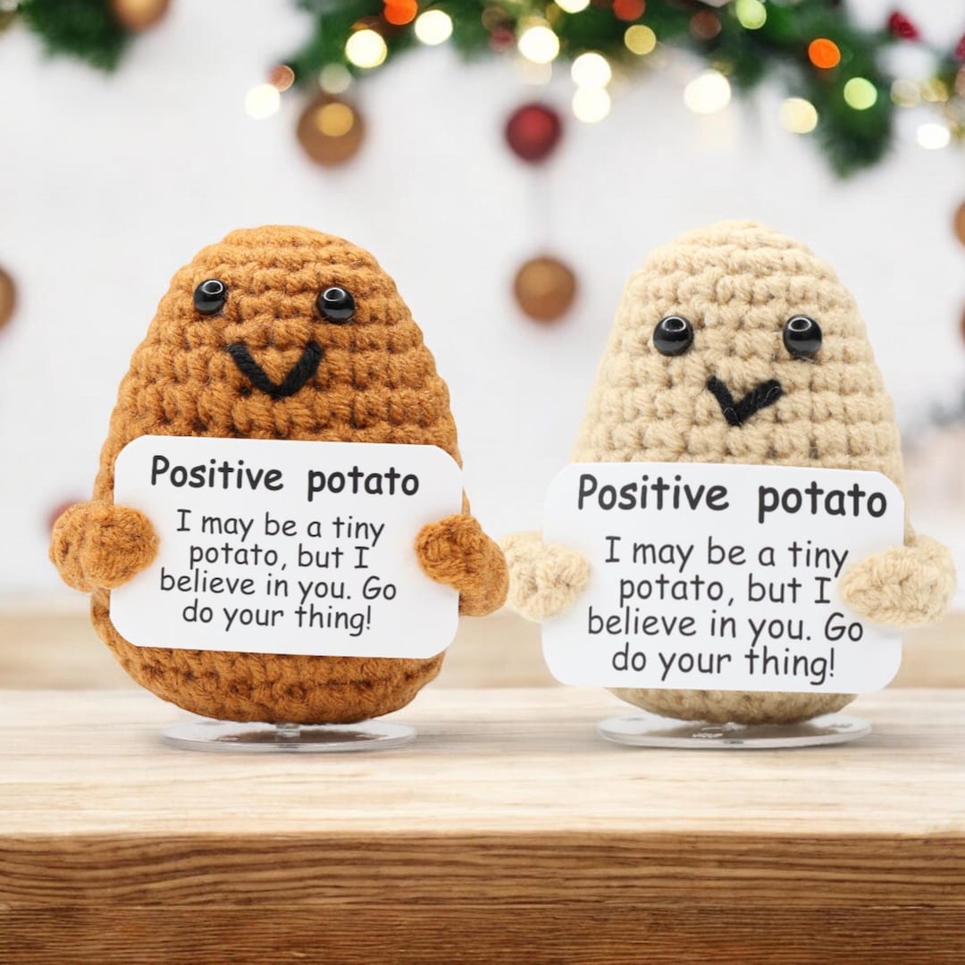 Handmade Positive Potato/crochet Amigurumi/handmade Toy/emotional ...