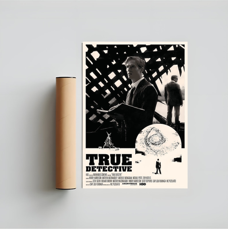 True Detective Poster / Tv Show Poster / Vintage Poster / Retro Poster ...