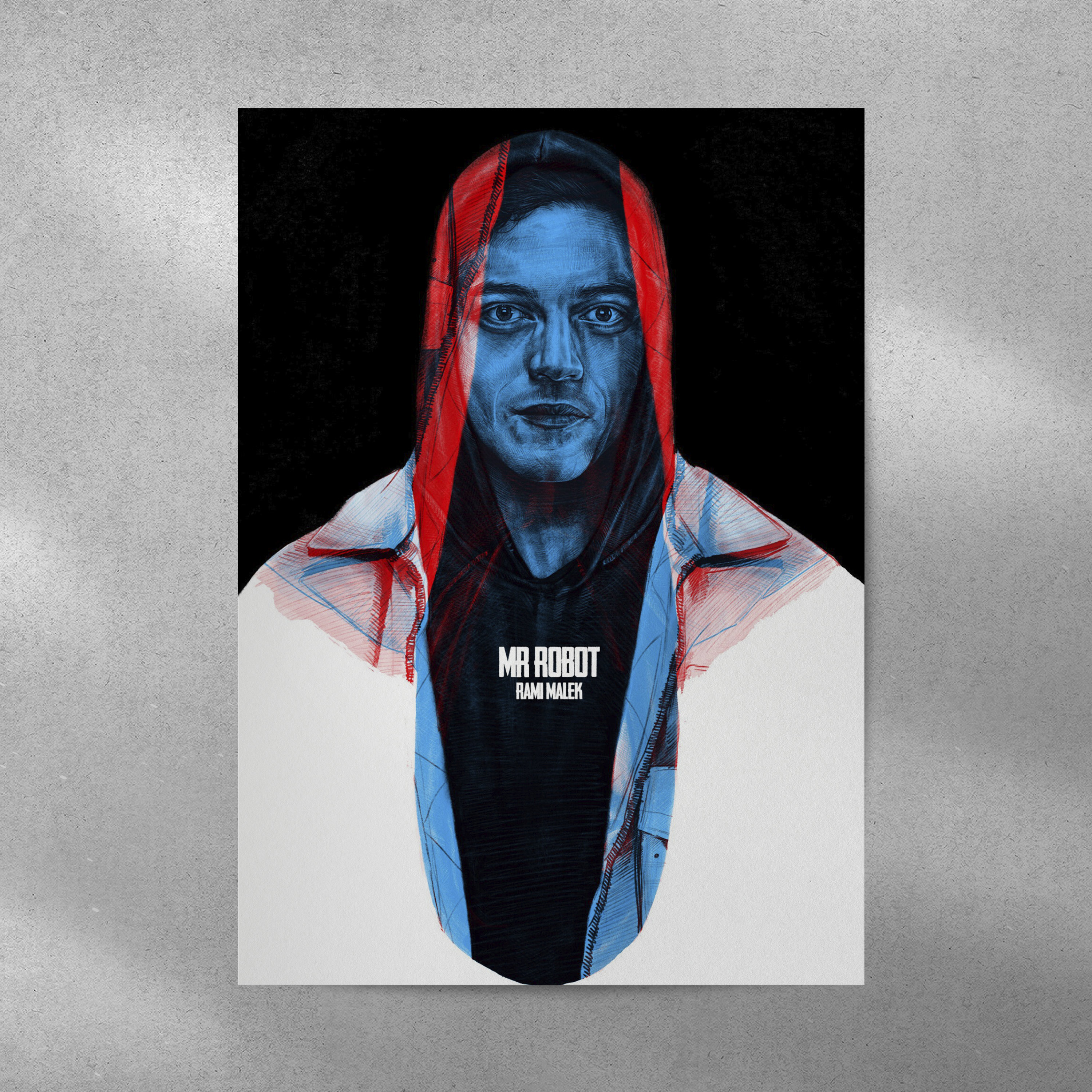 Mr Robot Poster Tv Series Poster Aesthetic Poster Retro Poster Lofi Poster