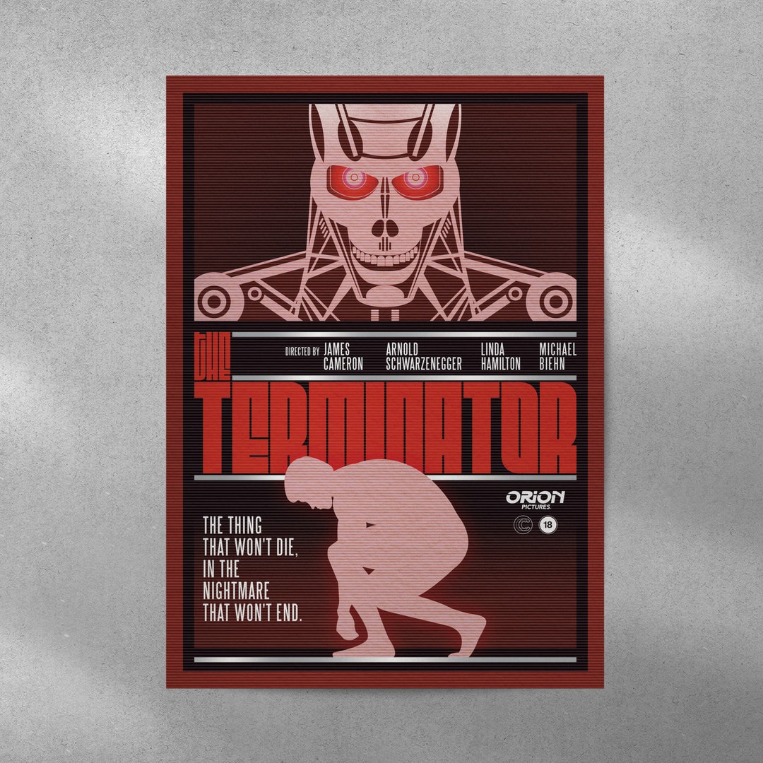 Terminator Poster / Movie Poster / Aesthetic Poster / Retro Poster ...